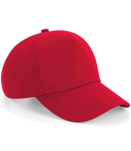 Beechfield Authentic 5 Panel Cap - Classic Red