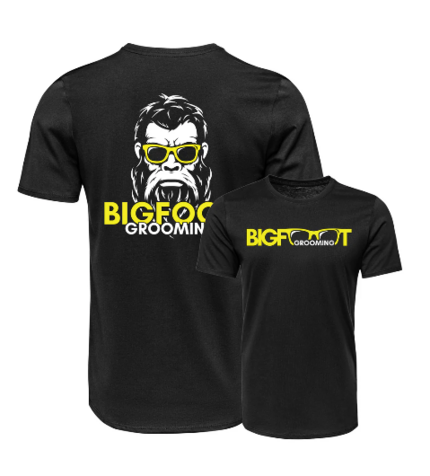 Bigfoot Beard Tee- Bigfoot Grooming - Black