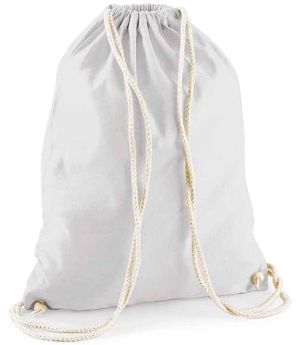 Westford Mill Cotton Gymsac - Light Grey