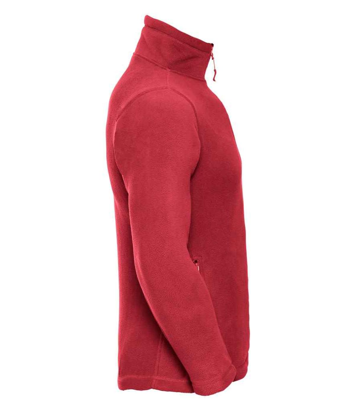 Russell Athletic Zip Neck Outdoor Fleece - Classic Red