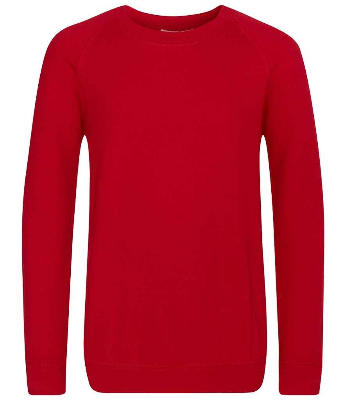 AWDis Academy Kids Raglan Sweatshirt - Red