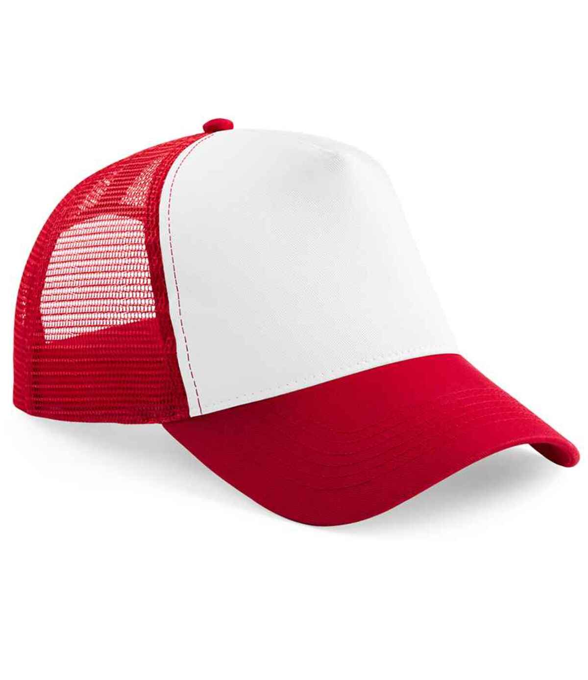 Beechfield Kids Snapback Trucker Cap - Classic Red/White