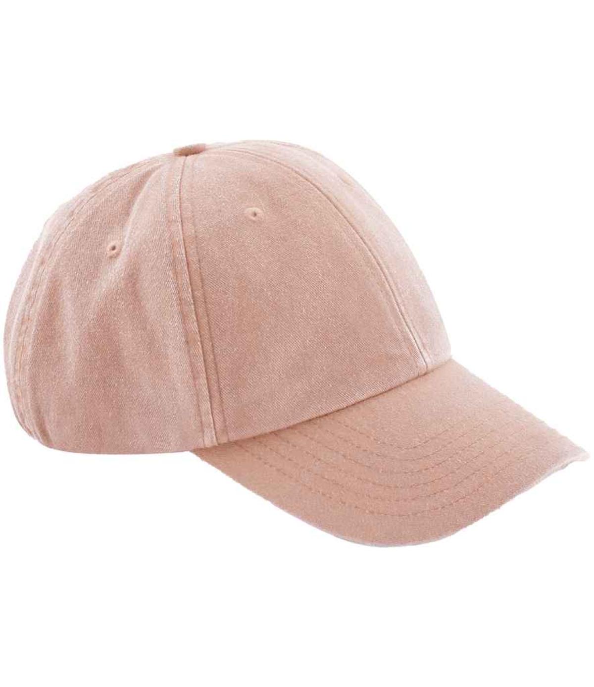 Beechfield Low Profile Vintage Cap - Vintage Peach