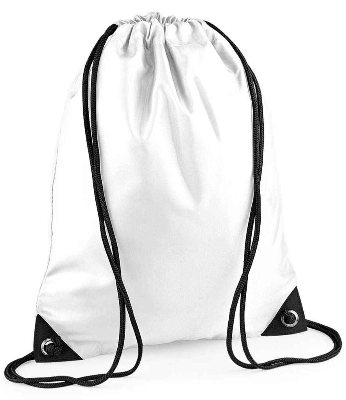 BagBase Premium Gymsac - White | Order Uniform UK Ltd