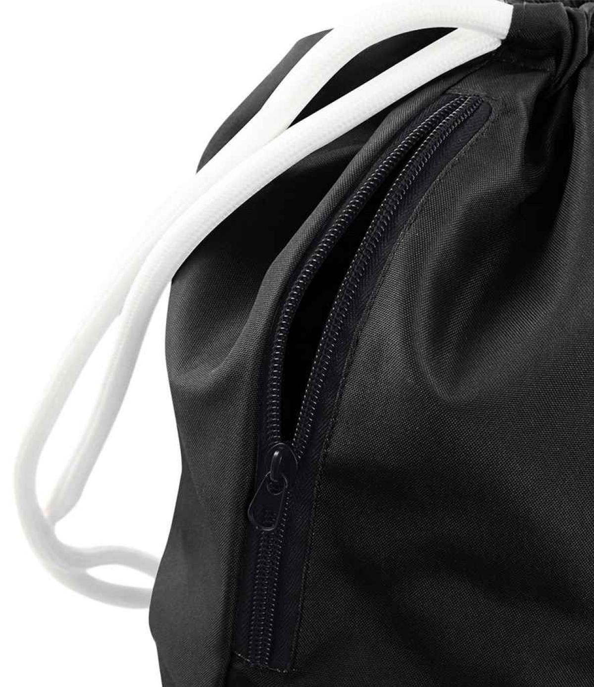 BagBase Icon Gymsac - Black/White | Order Uniform UK Ltd