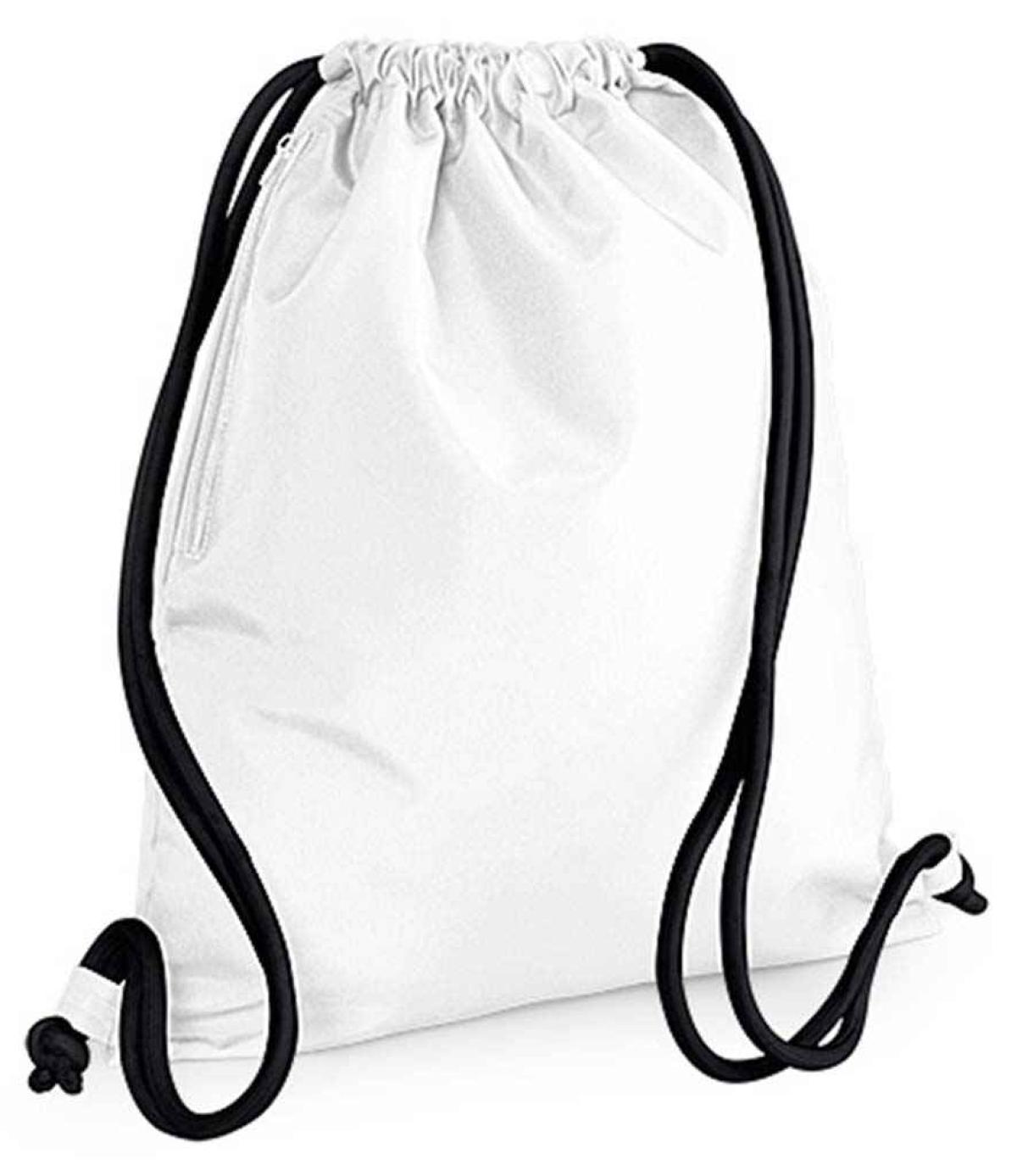 BagBase Icon Gymsac - White/Black | Order Uniform UK Ltd