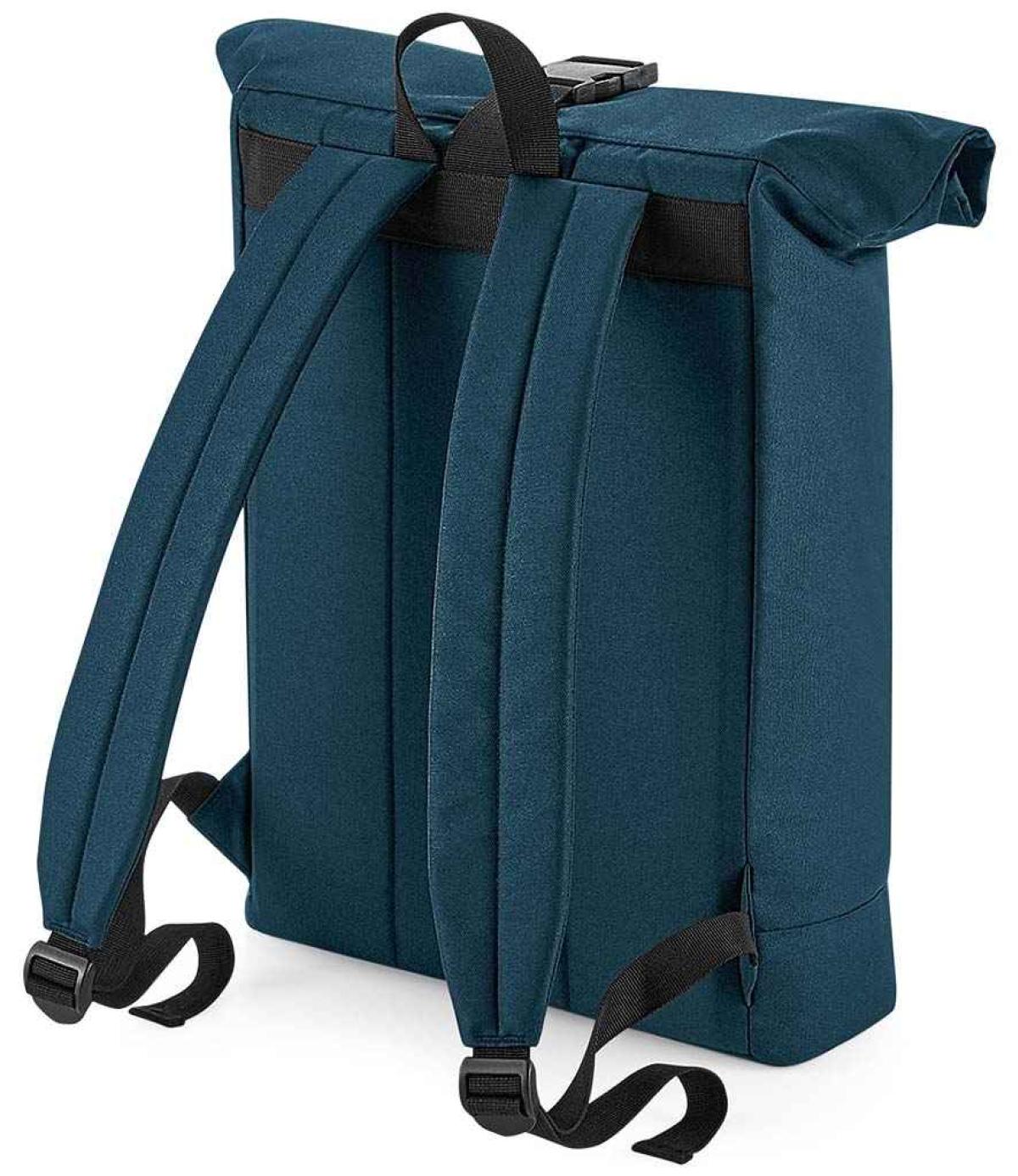 BagBase Recycled Roll-Top Backpack - Petrol Blue