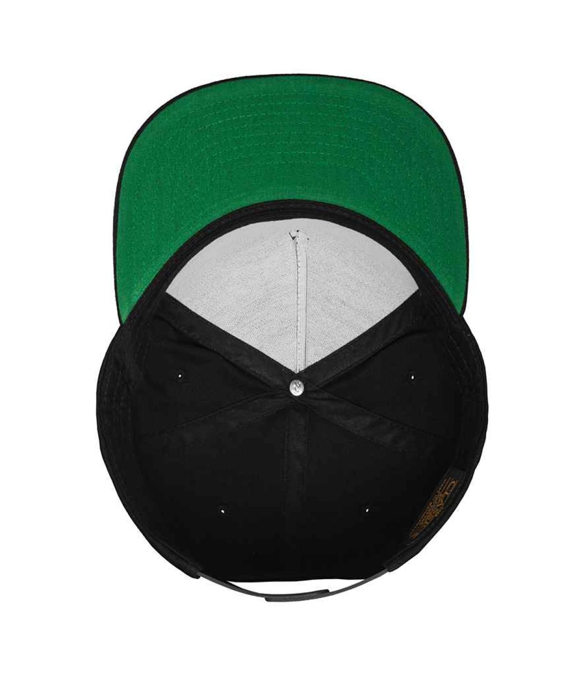 Flexfit Classic 5 Panel Snapback Cap - Black