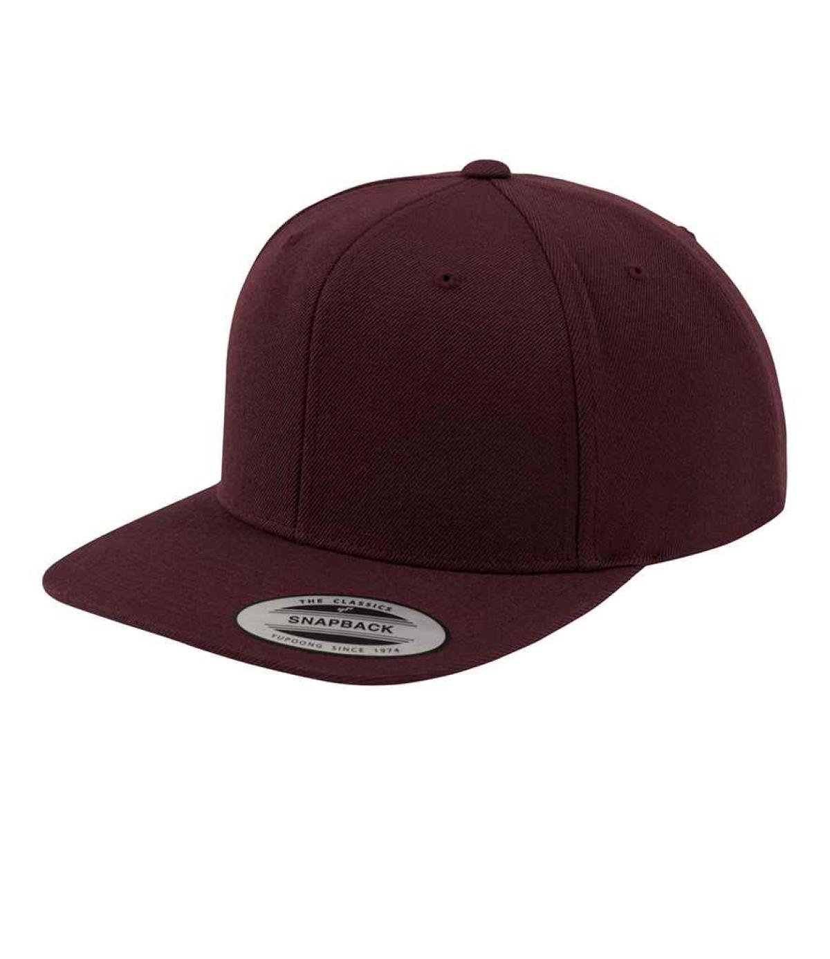 Flexfit Classic Snapback Cap - Maroon/Maroon