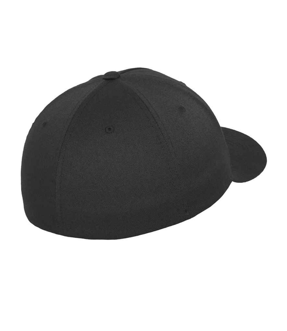 Flexfit 5 Panel Cap - Black | Order Uniform UK Ltd