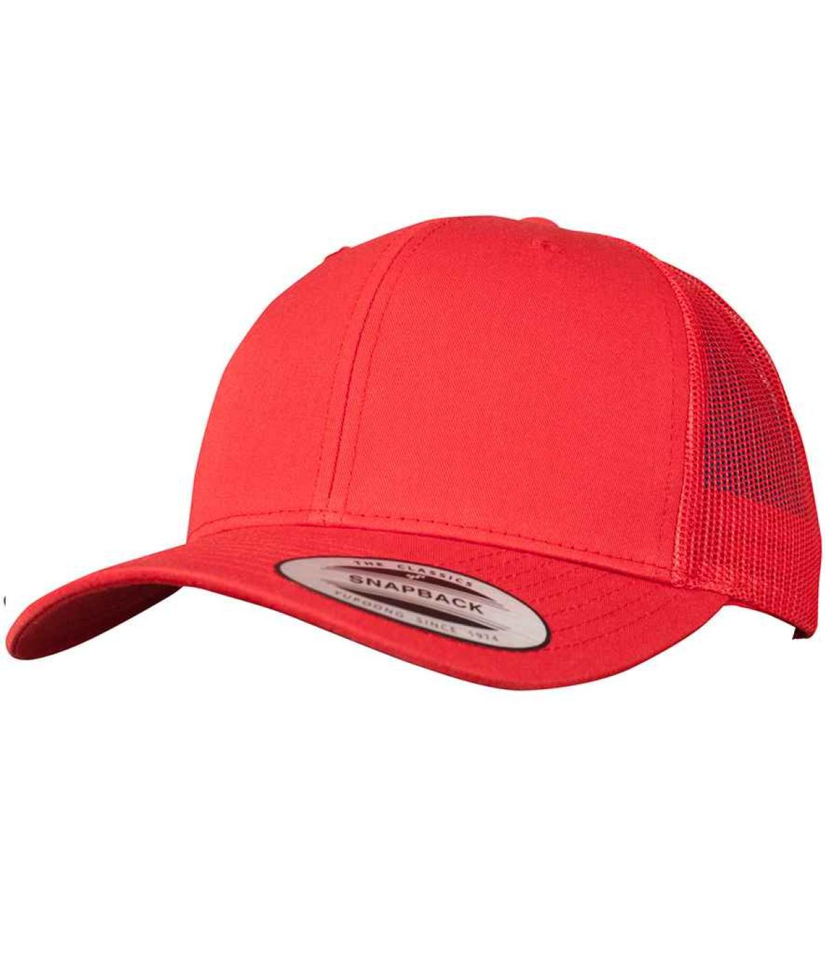 Flexfit Retro Trucker Cap - Red | Order Uniform UK Ltd