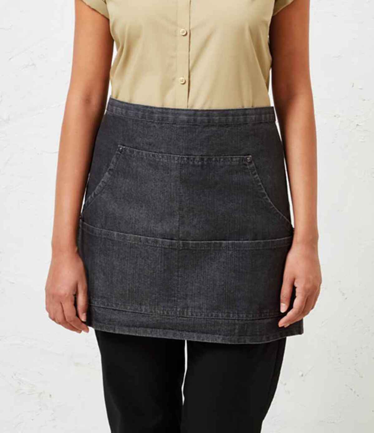 Premier Denim Waist Apron - Black Denim