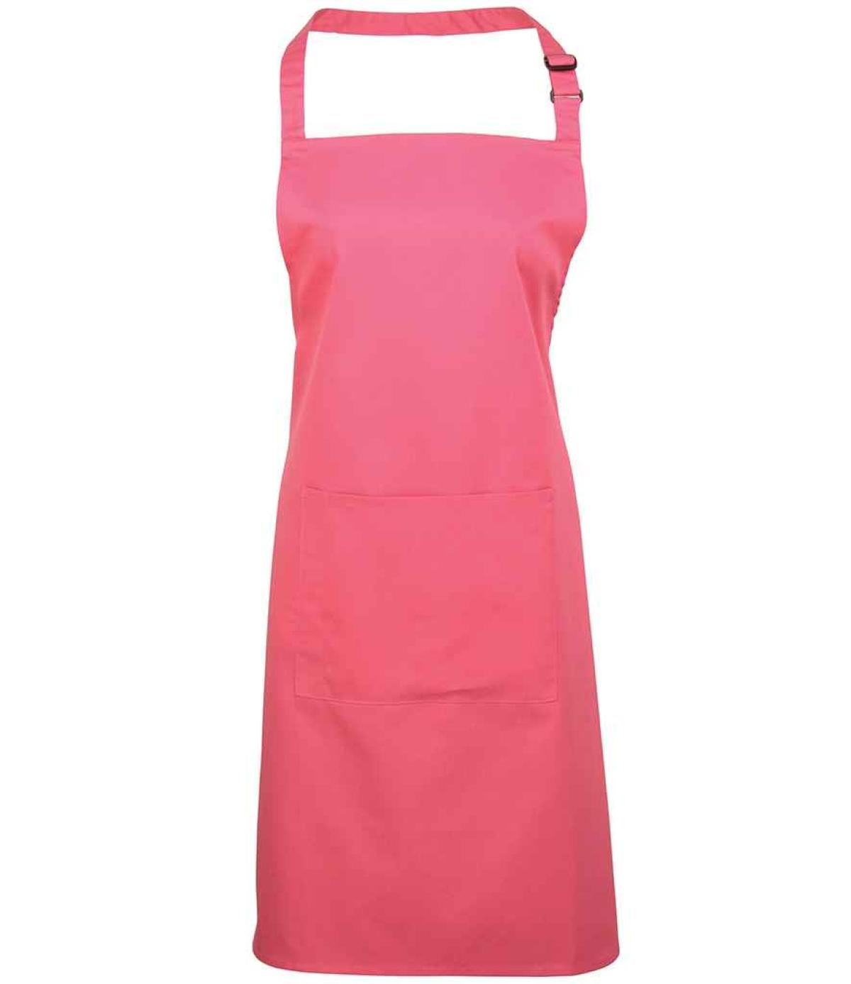 Premier 'Colours' Bib Apron with Pocket - Fuchsia