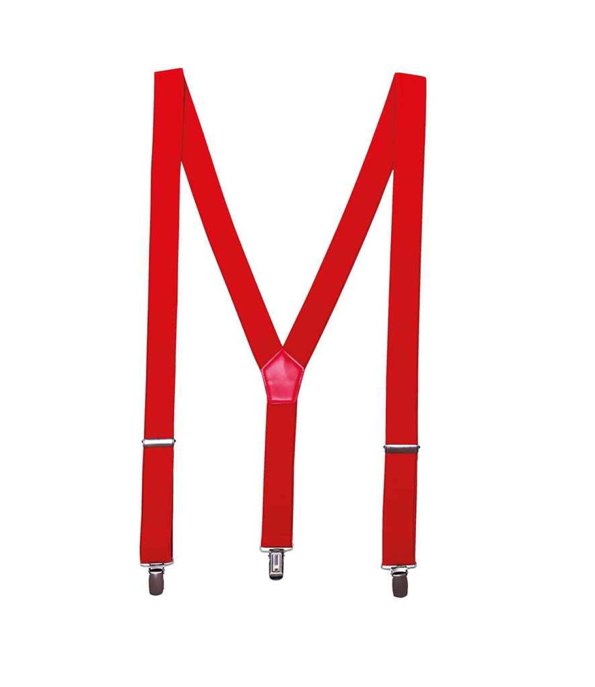 Premier Clip On Braces - Red | Order Uniform UK Ltd