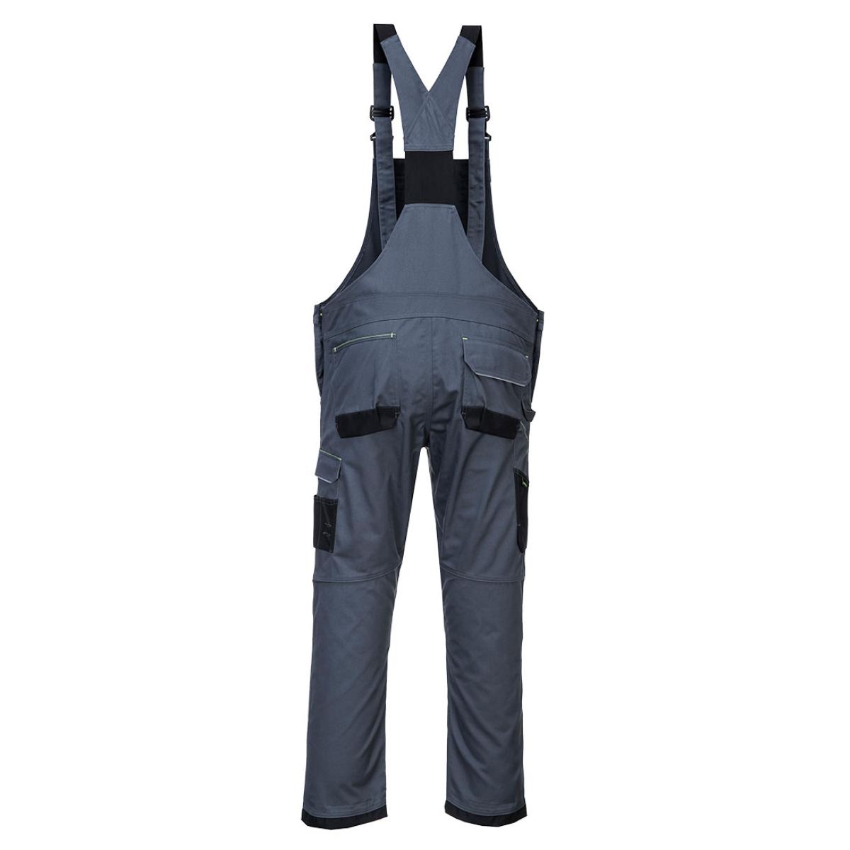 Portwest PW3 Work Bib and Brace - Zoom Grey/Black