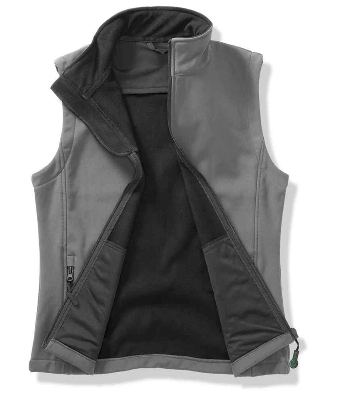 Result Core Printable Soft Shell Bodywarmer - Charcoal/Black