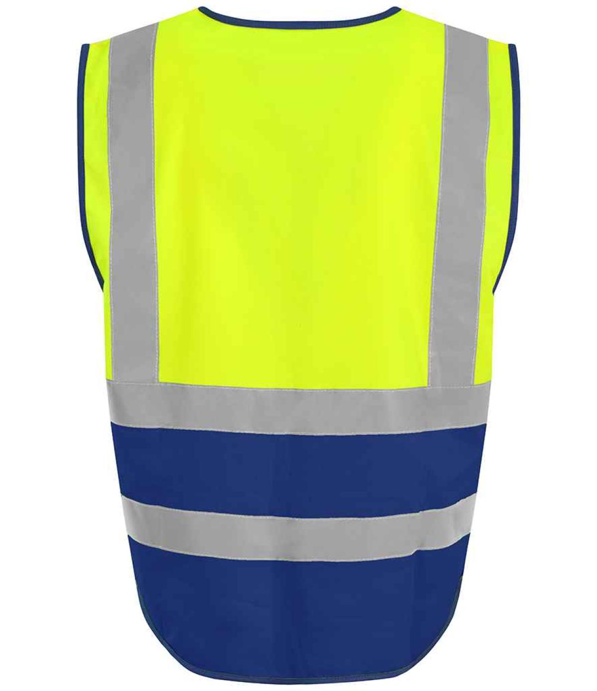 Pro RTX High Visibility Executive Waistcoat - Yellow/Royal Blue