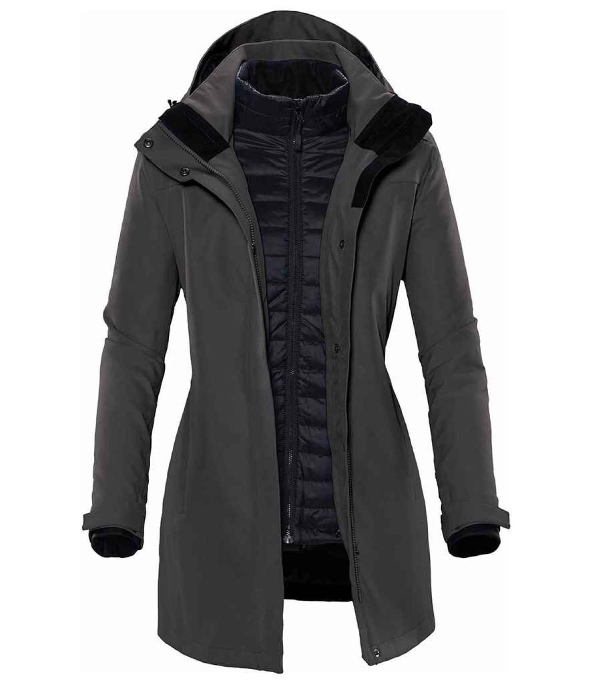 Stormtech Ladies Avalante System 3-in-1 Jacket - Charcoal Twill