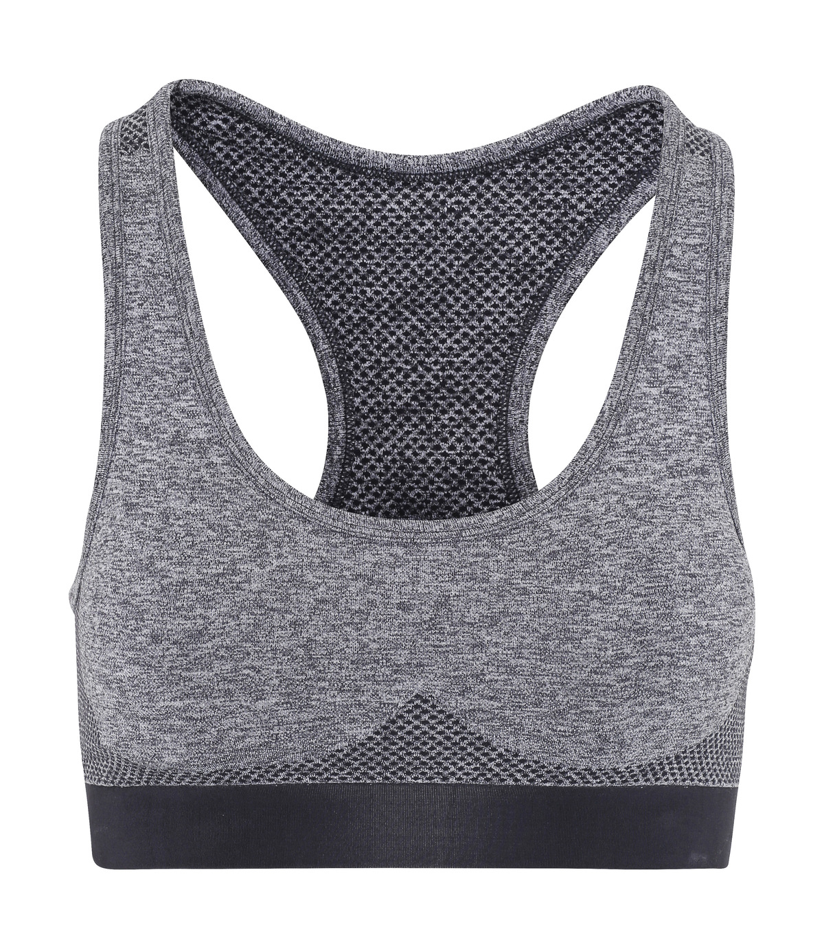 TriDri seamless '3D fit' multi-sport sculpt bra - Charcoal