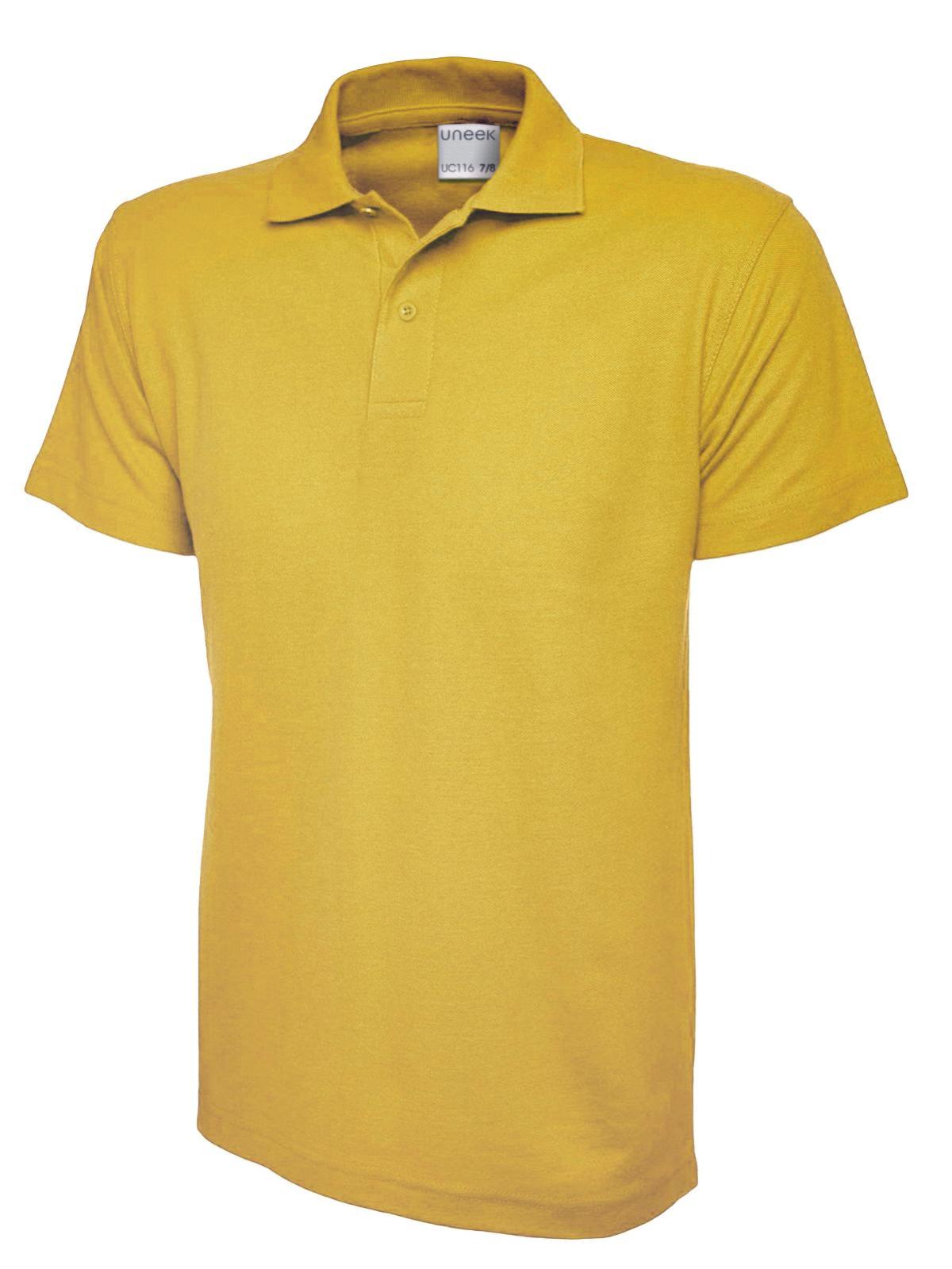 Uneek Childrens Active Polo Shirt - Yellow