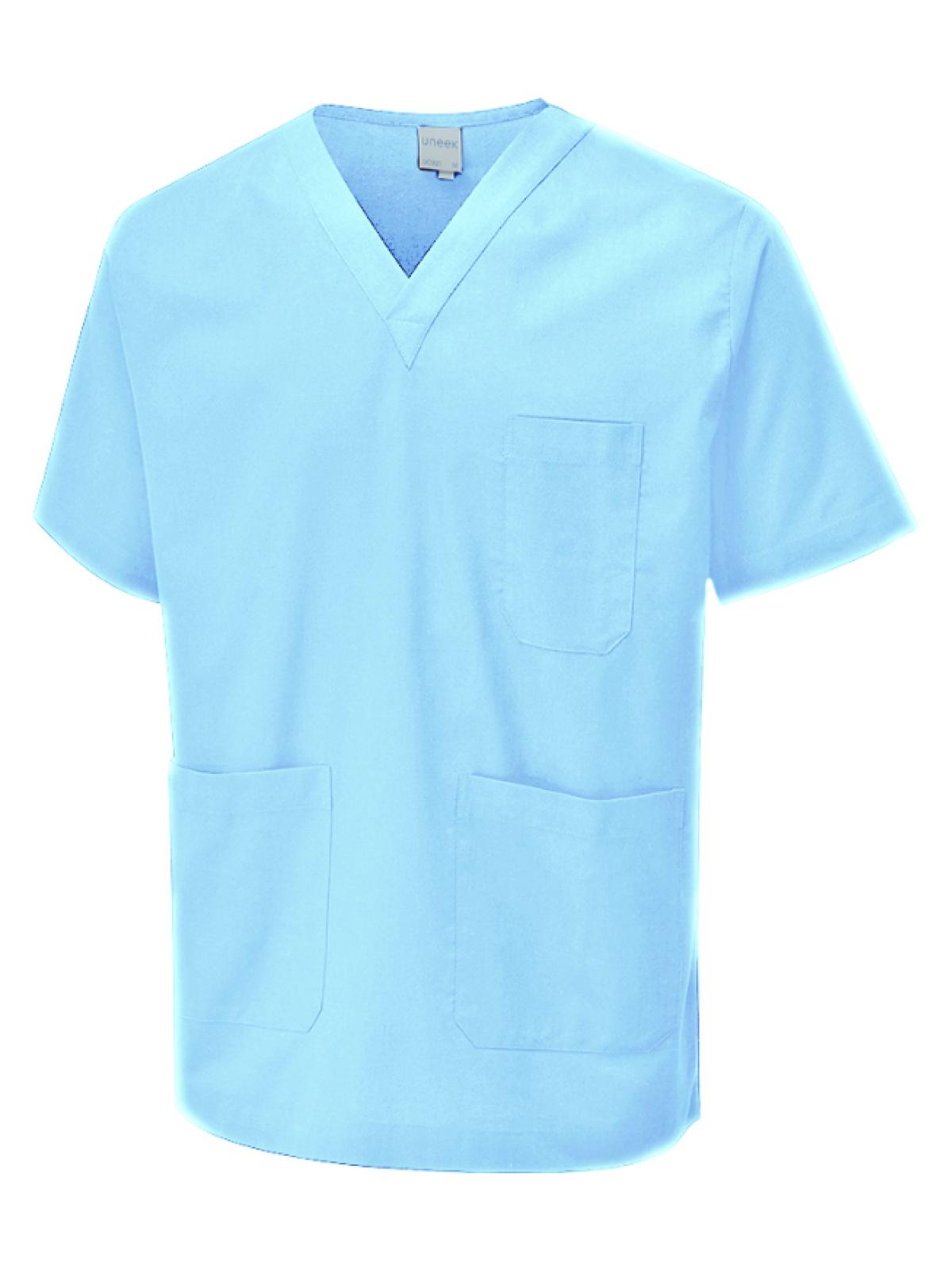 Uneek Scrubs Tunic - Sky | Order Uniform UK Ltd