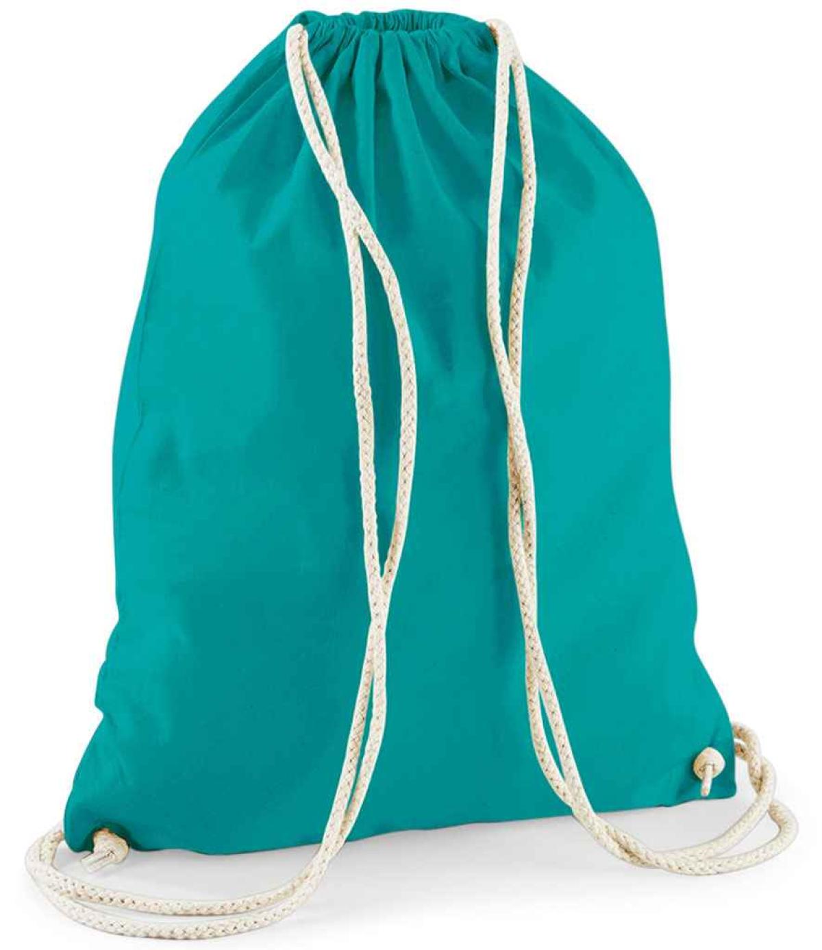 Westford Mill Cotton Gymsac - Emerald | Order Uniform UK Ltd