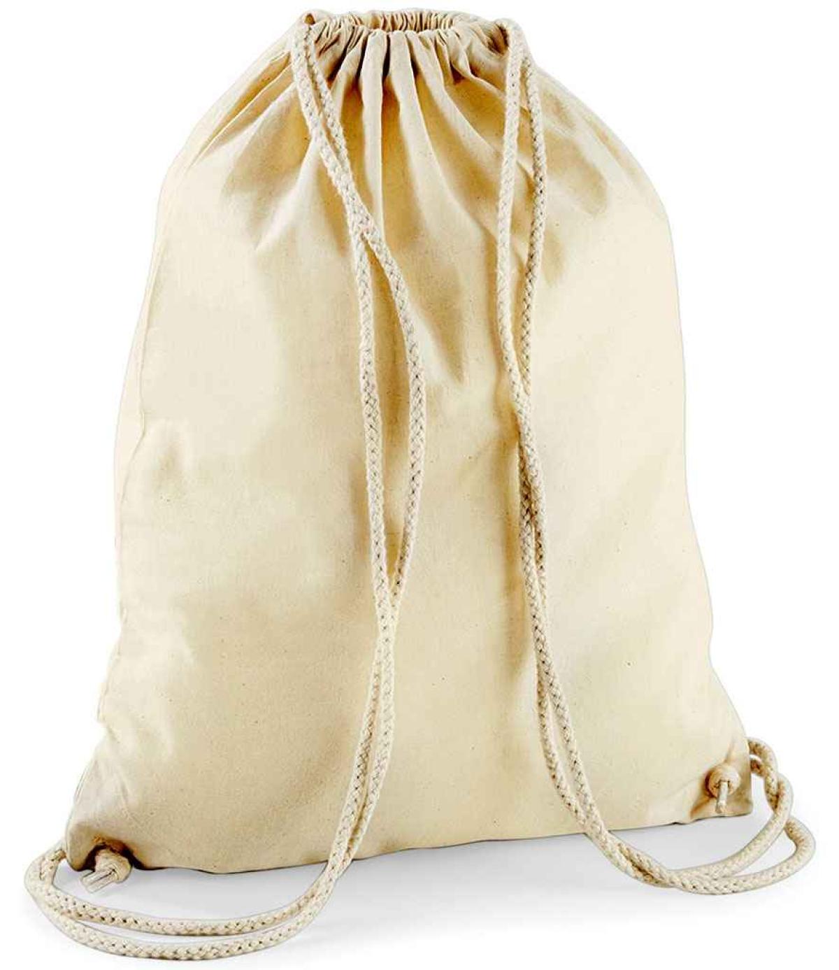 Westford Mill Cotton Gymsac - Natural | Order Uniform UK Ltd
